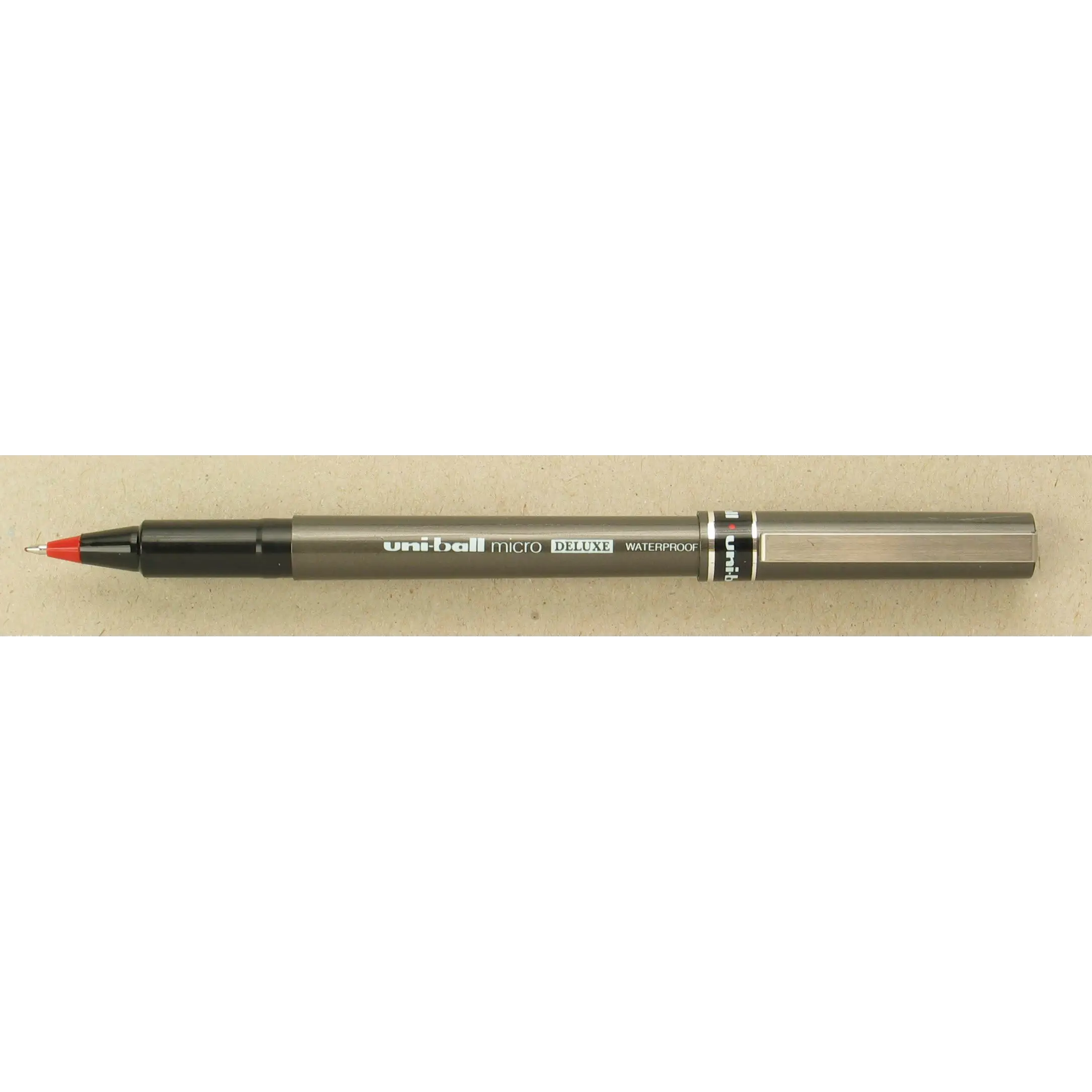 Uni-ball Micro Deluxe UB155 - Rød rollerpen 0,2 mm streg - 12 stk - Køb ...