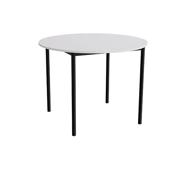 Bord Combi 206, Ø1200 mm, højde 900 mm, grå laminat på sort stel » Køb ...