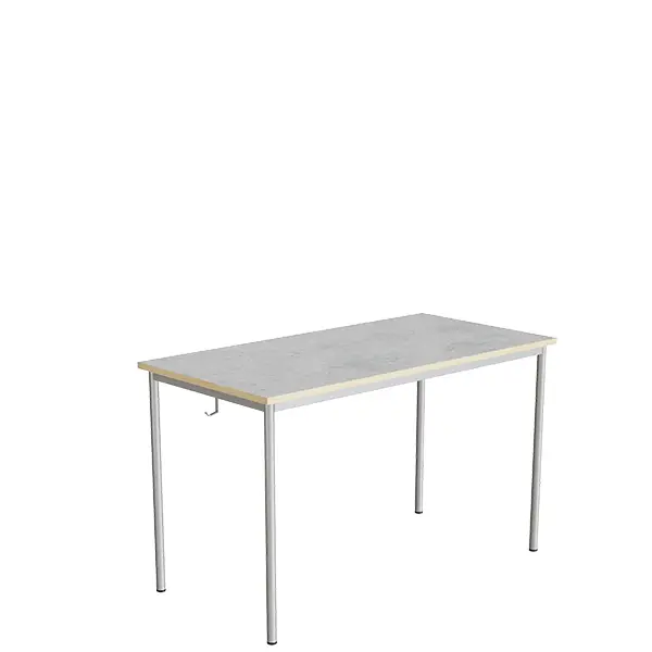 Elevbord 166 1200x600 mm Højde 720 mm Lys grå linoleum på alugråt understel » Køb billigt på ...