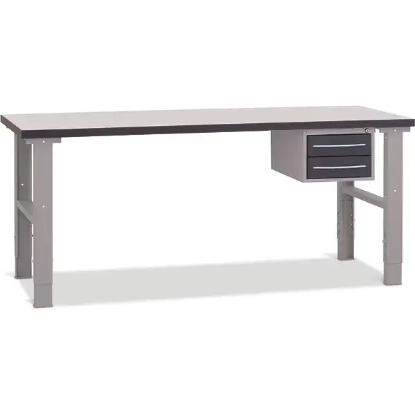 Filebænk 2000x800 mm inkl. skuffesektion (2 skuffer) » Køb billigt på ...