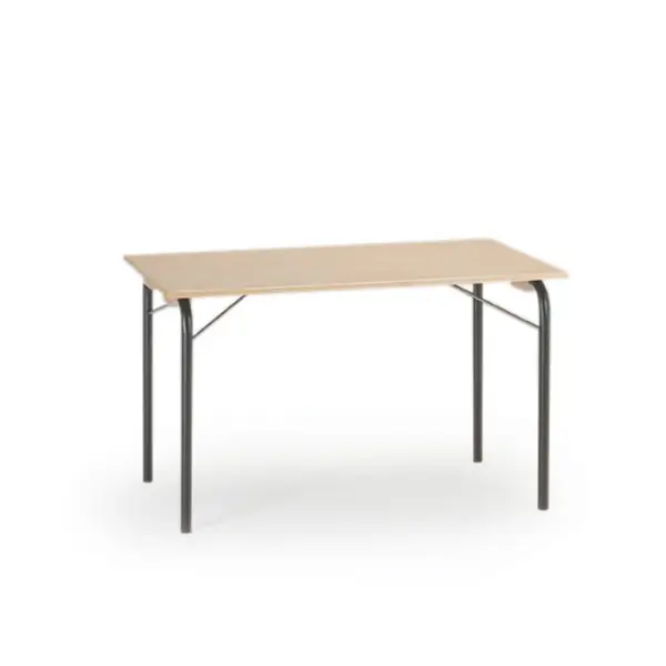 Klapbord Axel 427, 1200x700 mm, Birk laminat, Sort stel » Køb billigt ...