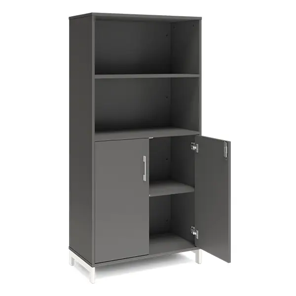 Kontorskab Dna 800x1660 Mm Antracit Hvid 4a4 2a4 Køb Billigt På Grafical Dk