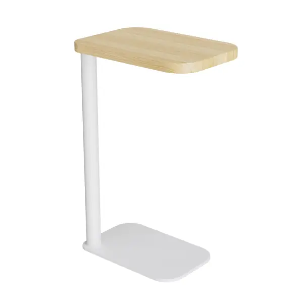 Laptopbord Xakt, Massiv eg, Hvid stel » Køb billigt på Grafical.dk