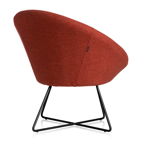 Loungestol Paris Rustrød med sorte ben » Køb billigt på Grafical.dk