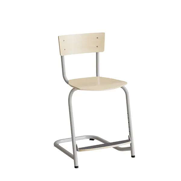 Stol Strong 270, Birk laminat, Alugråt stel » Køb billigt på Grafical.dk