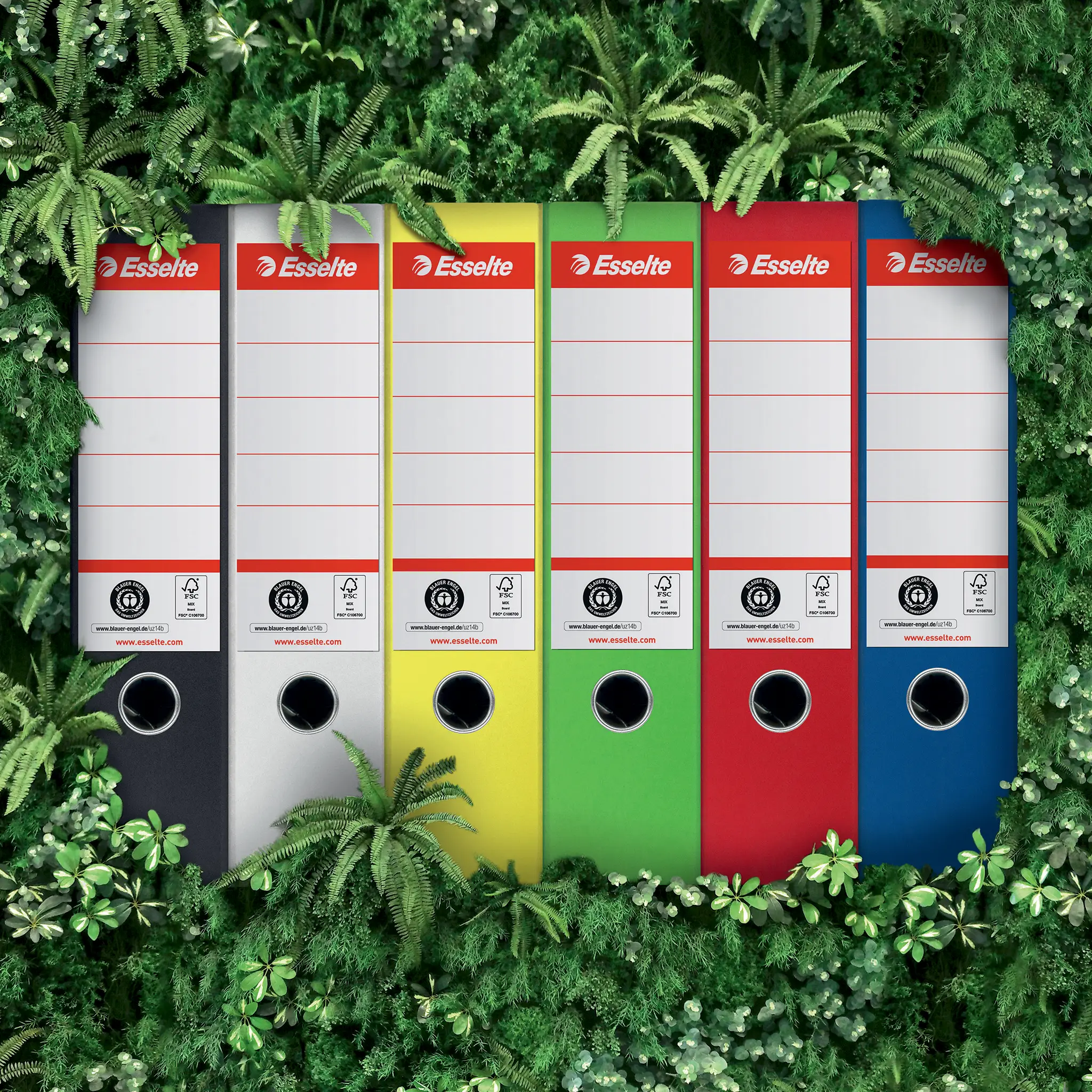 Brevordner Esselte No 1 A4 75mm sort POB - 10 stk - Køb billigt på ...