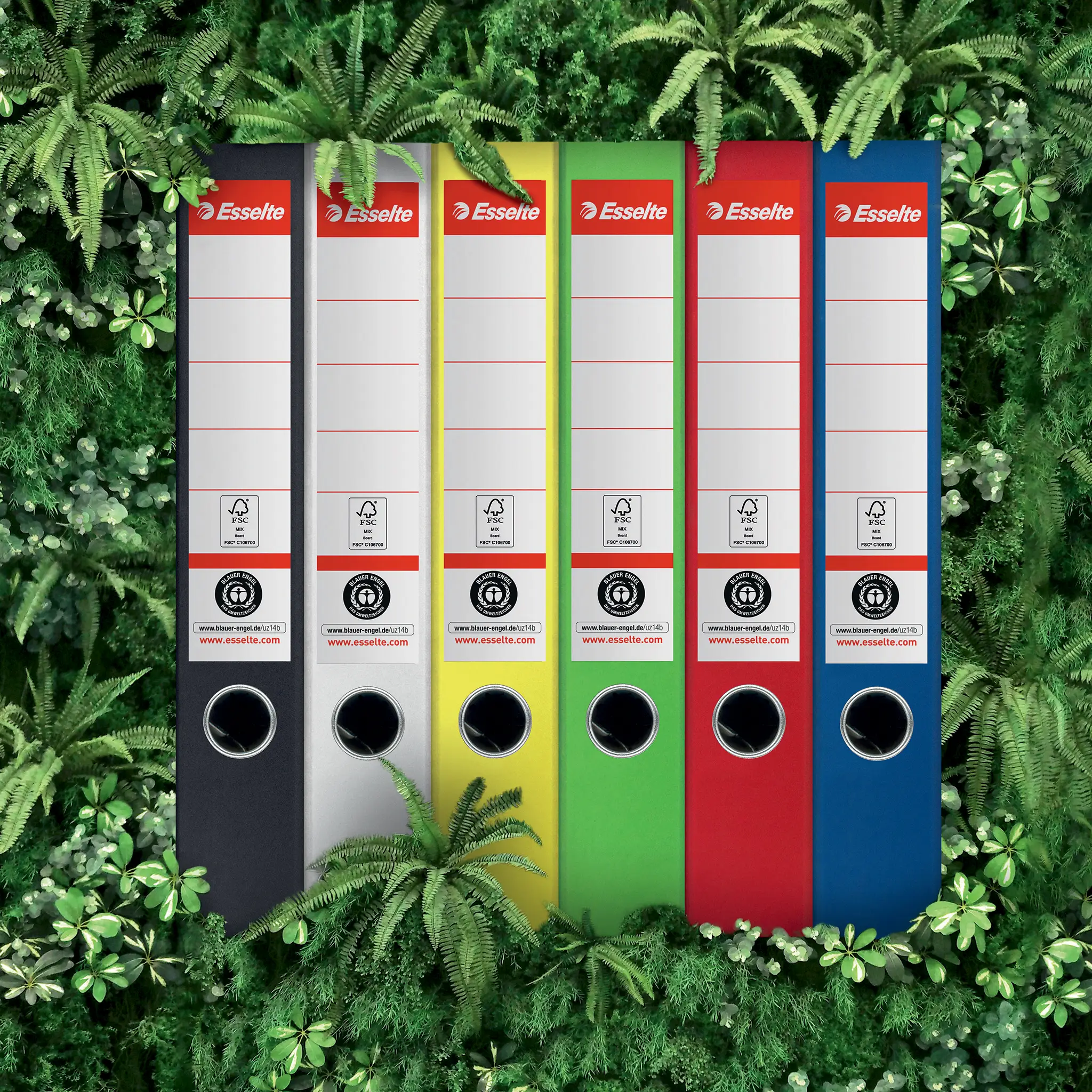 Brevordner Esselte No 1 A4 50mm sort POB - 10 stk - Køb billigt på ...