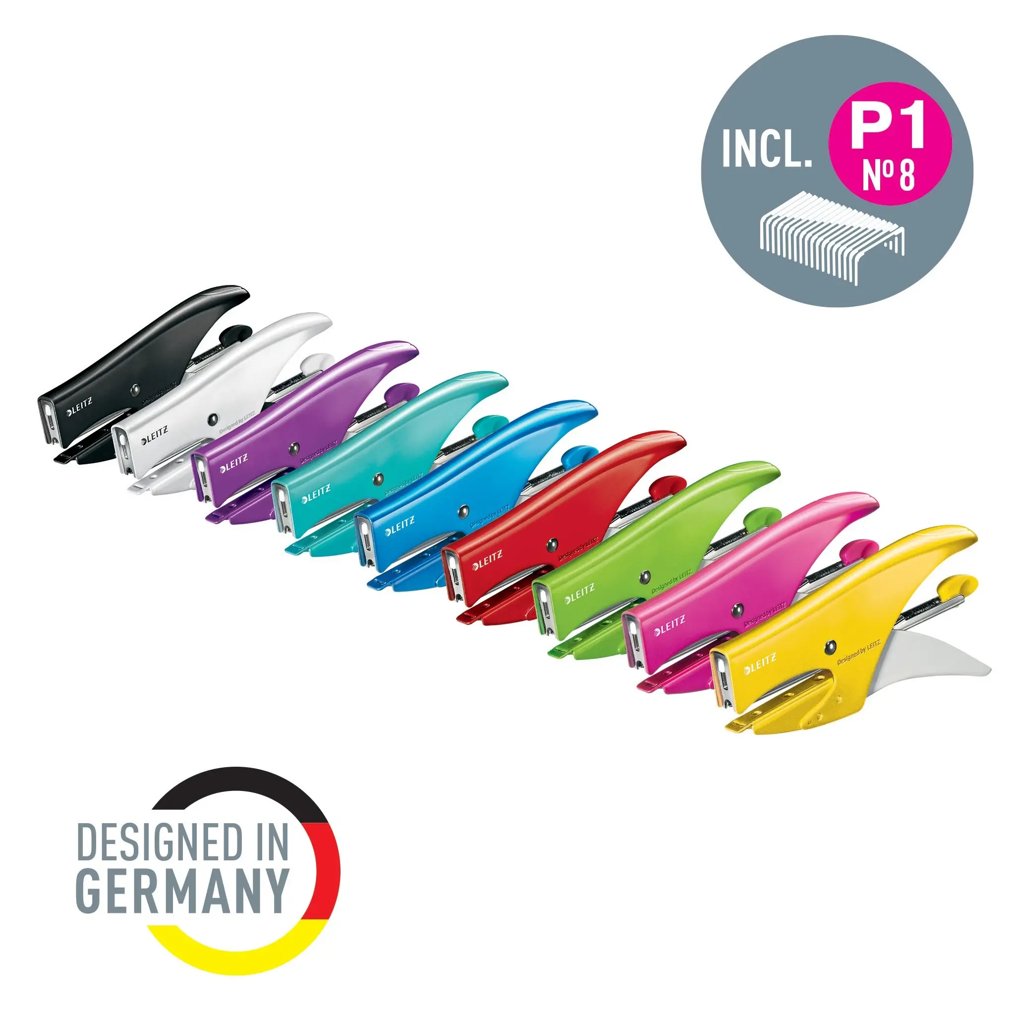 Hæftetang Leitz WOW 5547 t/15ark rød - Køb billigt på Grafical.dk