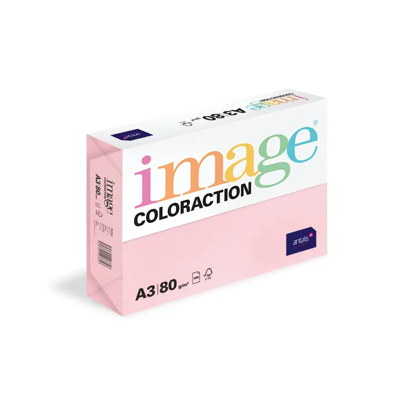 Farvet papir Image Coloraction A3 80g Flamingo Tropic OPI74 500ark ...