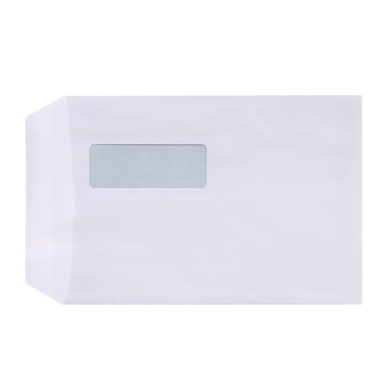 Kuvert - A5 C5P - Hvid - Med rude - 90g - 162x229 mm - 500 stk. - Køb ...