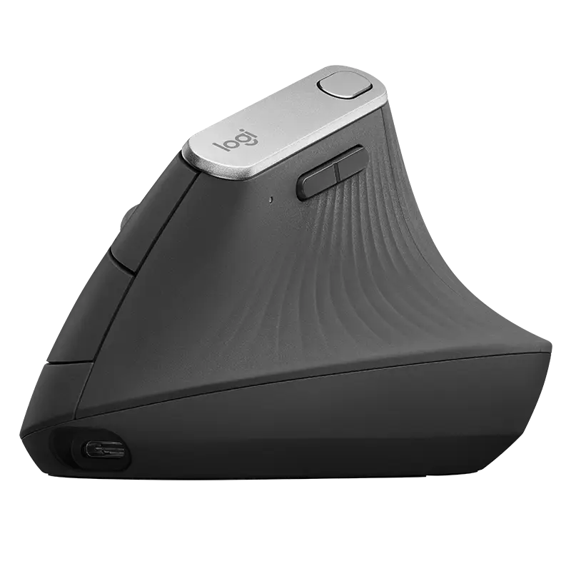 Logitech MX VERTICAL Ergonomic Wireless Mouse, Graphite - Køb billigt ...
