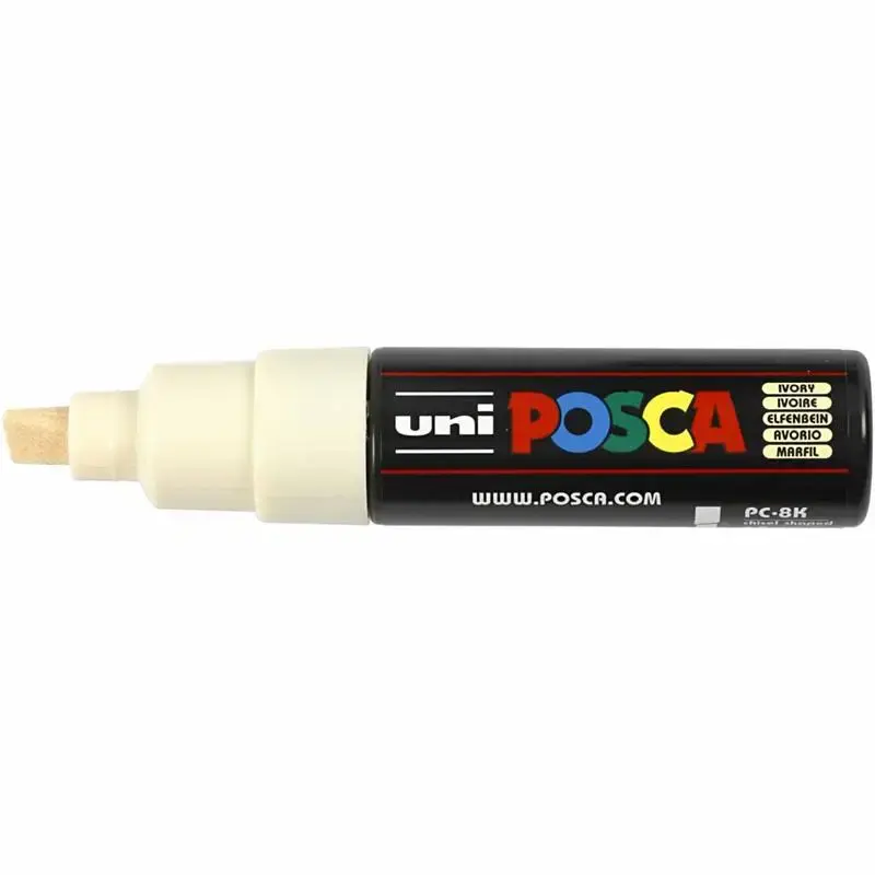 Posca Marker stregtykkelse: 8 mm PC-8K ivory broad 1 stk - Køb billigt ...