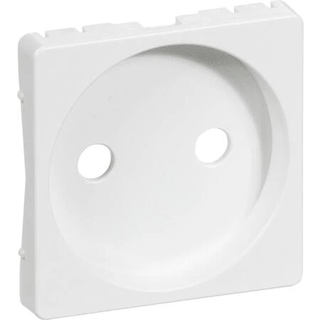 Afdækning LK Fuga til stikkontakt 1 modul uden jord hvid