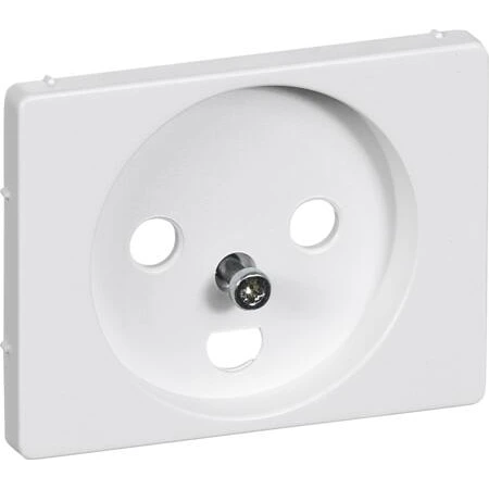 Afdækning stikkontakt Opus66 m/jord hvid