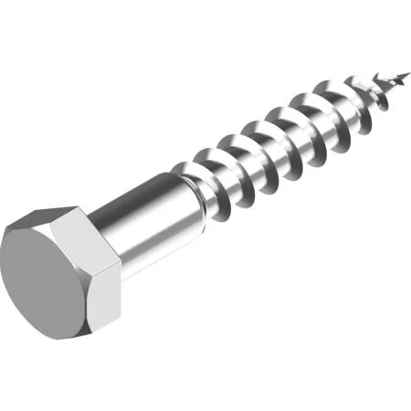 Fransk skrue M8x50 mm DIN 571 SW13 rustfri