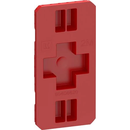 Indmurings- og indstøbningsdåser låg LK Fuga 2 modul rød