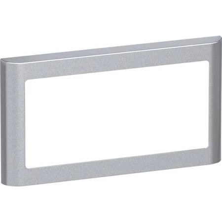 Ramme LK Fuga for 2 modul indsats vandret stålmetallic