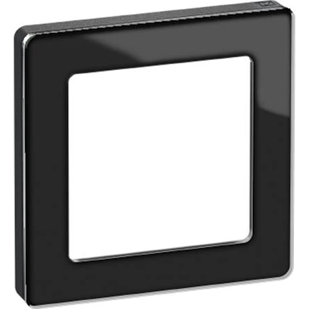 Ramme LK Fuga Pure 1 modul glas sort