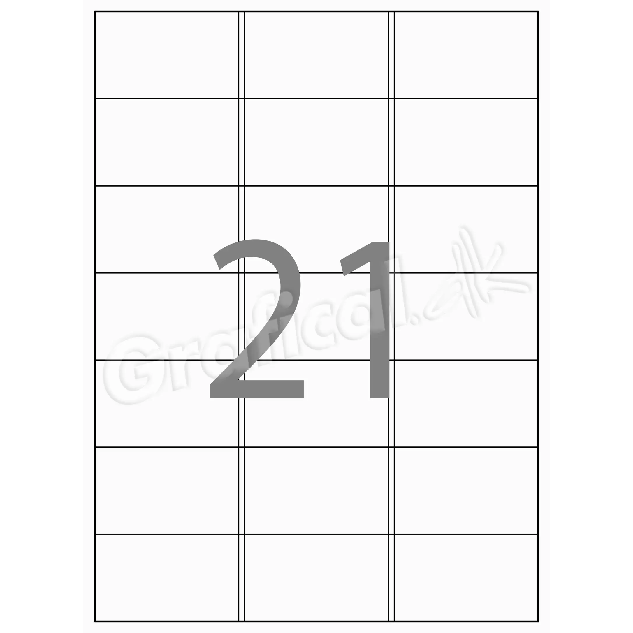 Xerox Labels - 21 pr. ark 63 x 38 mm 003R96298 - 100 ark - Køb billigt ...