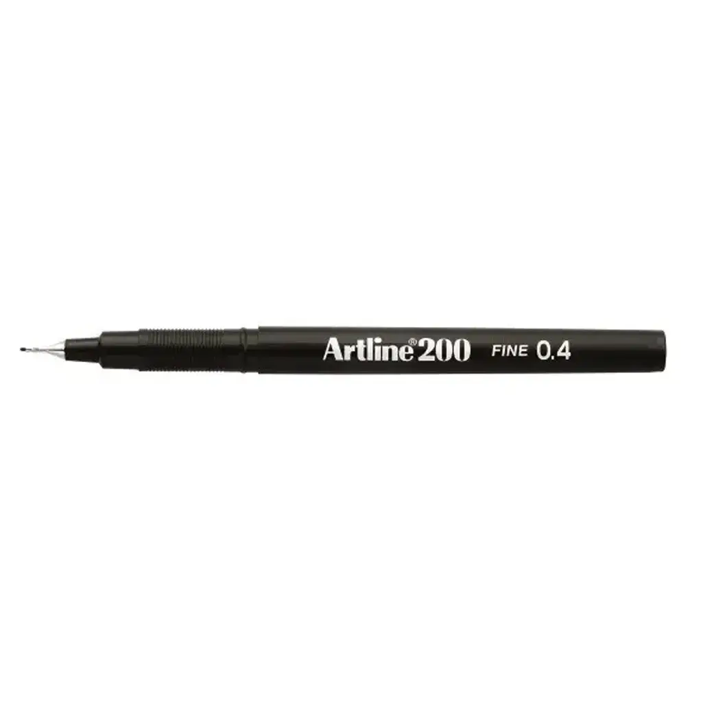Fineliner Artline 200 Fine 0.4 sort - Køb minimum 12 stk. - Køb billigt ...