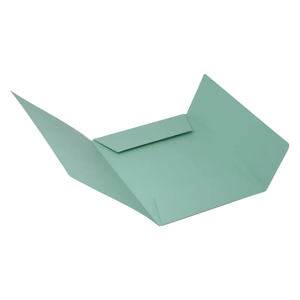 Mappe 125 med 3 klapper i grøn - A4 dokument karton - 250 gram - 25 stk ...