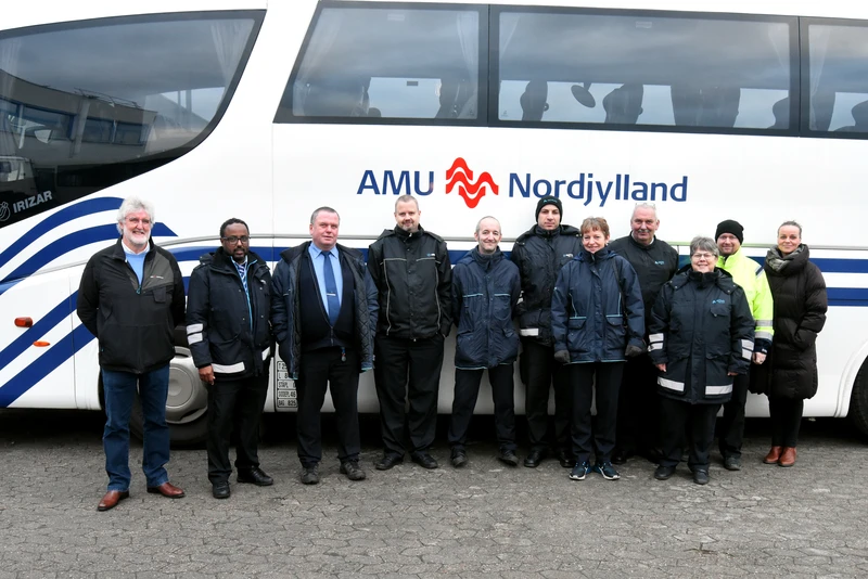Nyuddannede buschauffører fra AMU Nordjylland