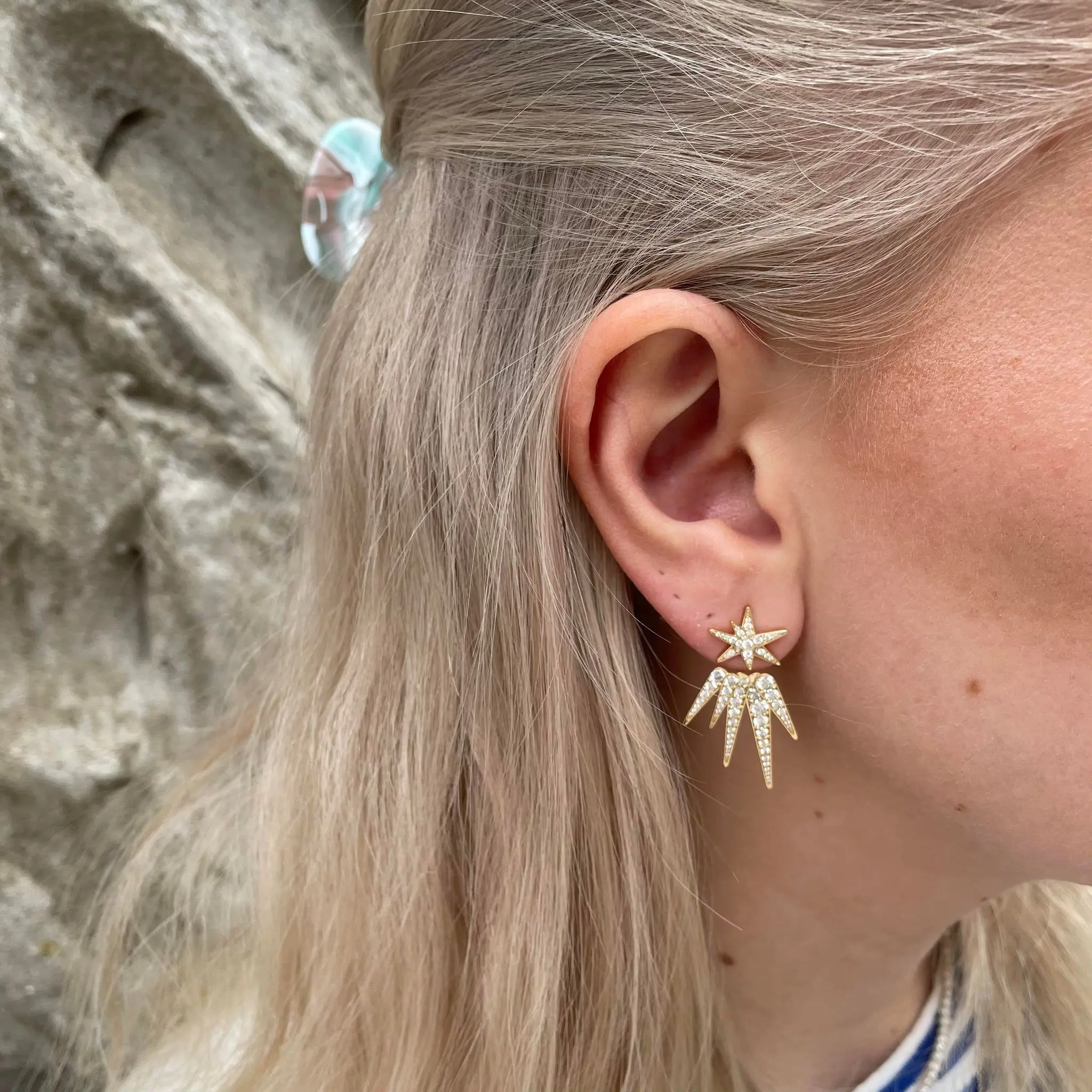 OLE LYNGGAARD COPENHAGEN Funky Stars vedhæng til øreringe A3099-401