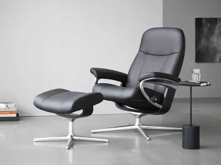 Nu på TILBUD - Stressless® Ruby lænestol + skammel - bolighuset.dk