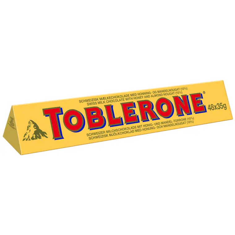 Toblerone » Køb almindelig og kæmpe Toblerone her