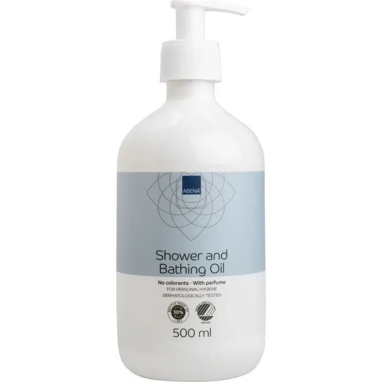 Shower og bade olie, ABENA, 500 ml, med parfume og aloe vera - Køb ...