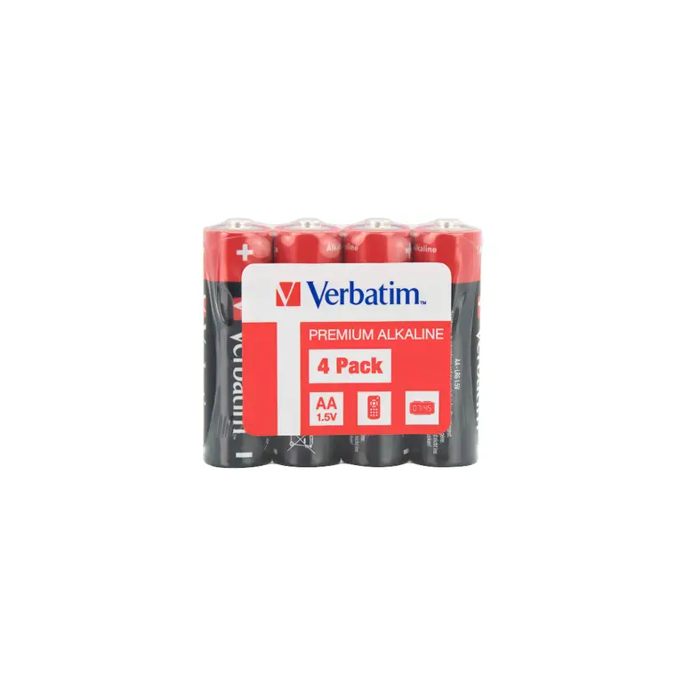 Batterier AA Alkaline Verbatim - 4 stk - Køb billigt på Grafical.dk