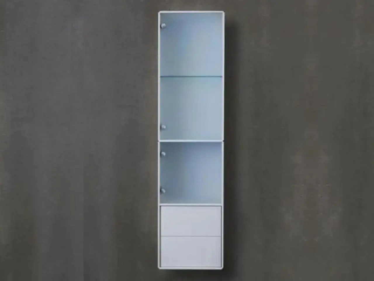 ABC Quadrant reol m. mat glas - Prisgaranti - Fri fragt