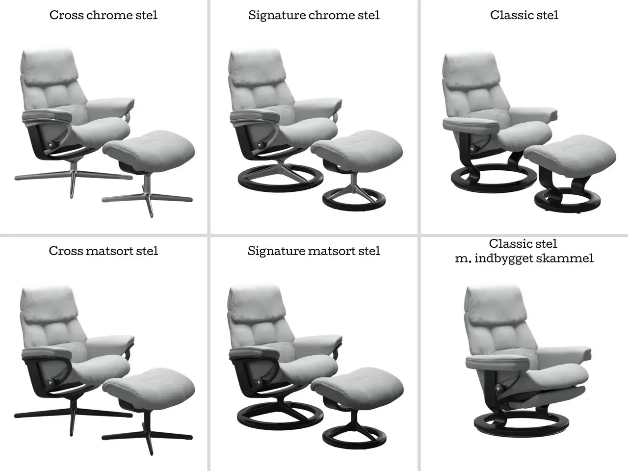 Nu på TILBUD - Stressless® Ruby lænestol + skammel - bolighuset.dk