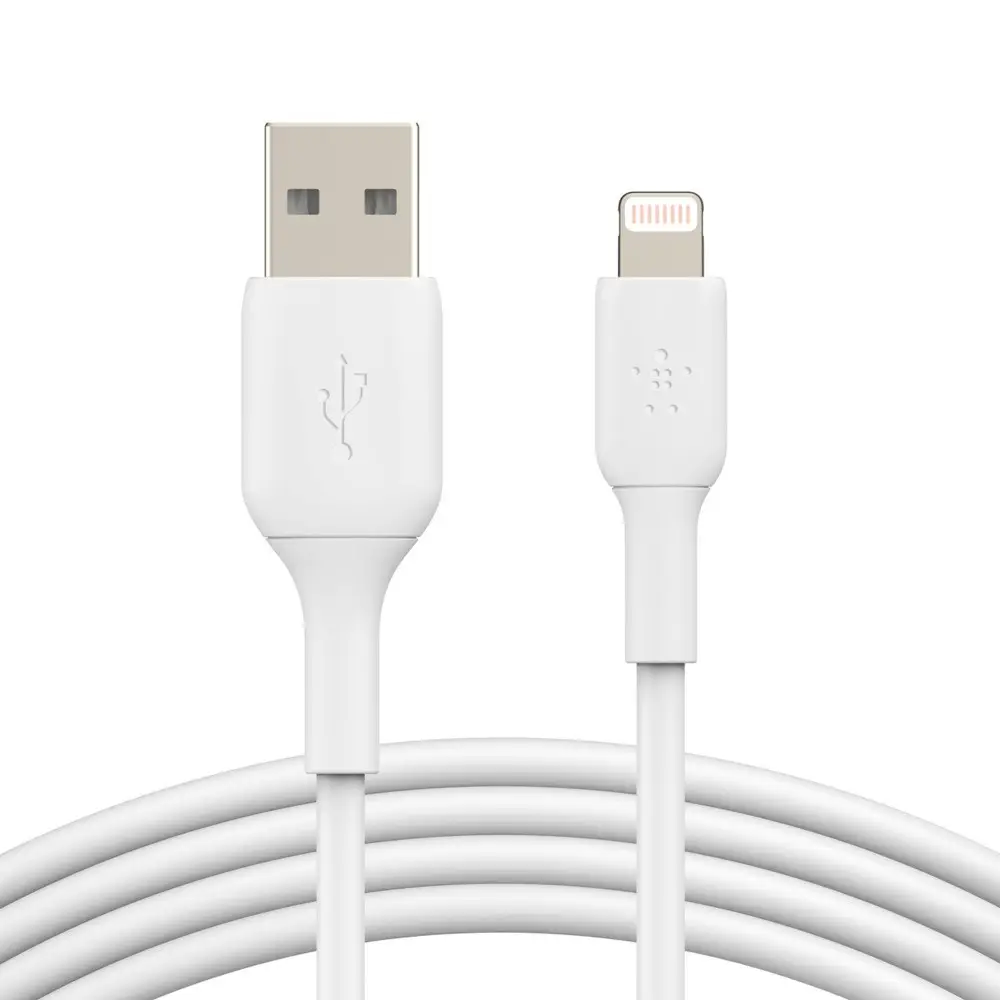 Belkin USB-A to Lightning White (3m) - Køb billigt på Grafical.dk