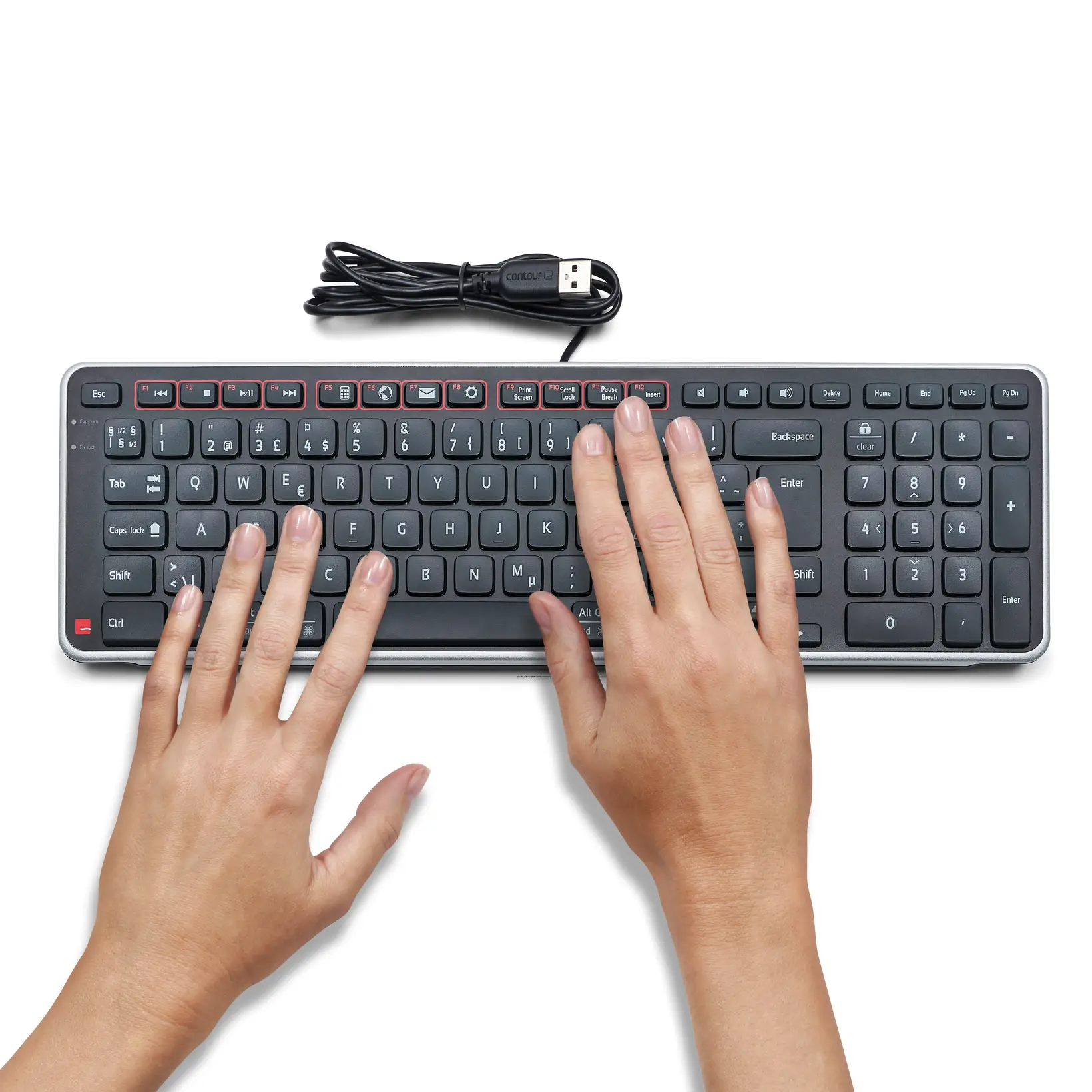 Tastatur Contour Balance Keyboard Wired (Nordic) - Køb billigt på ...