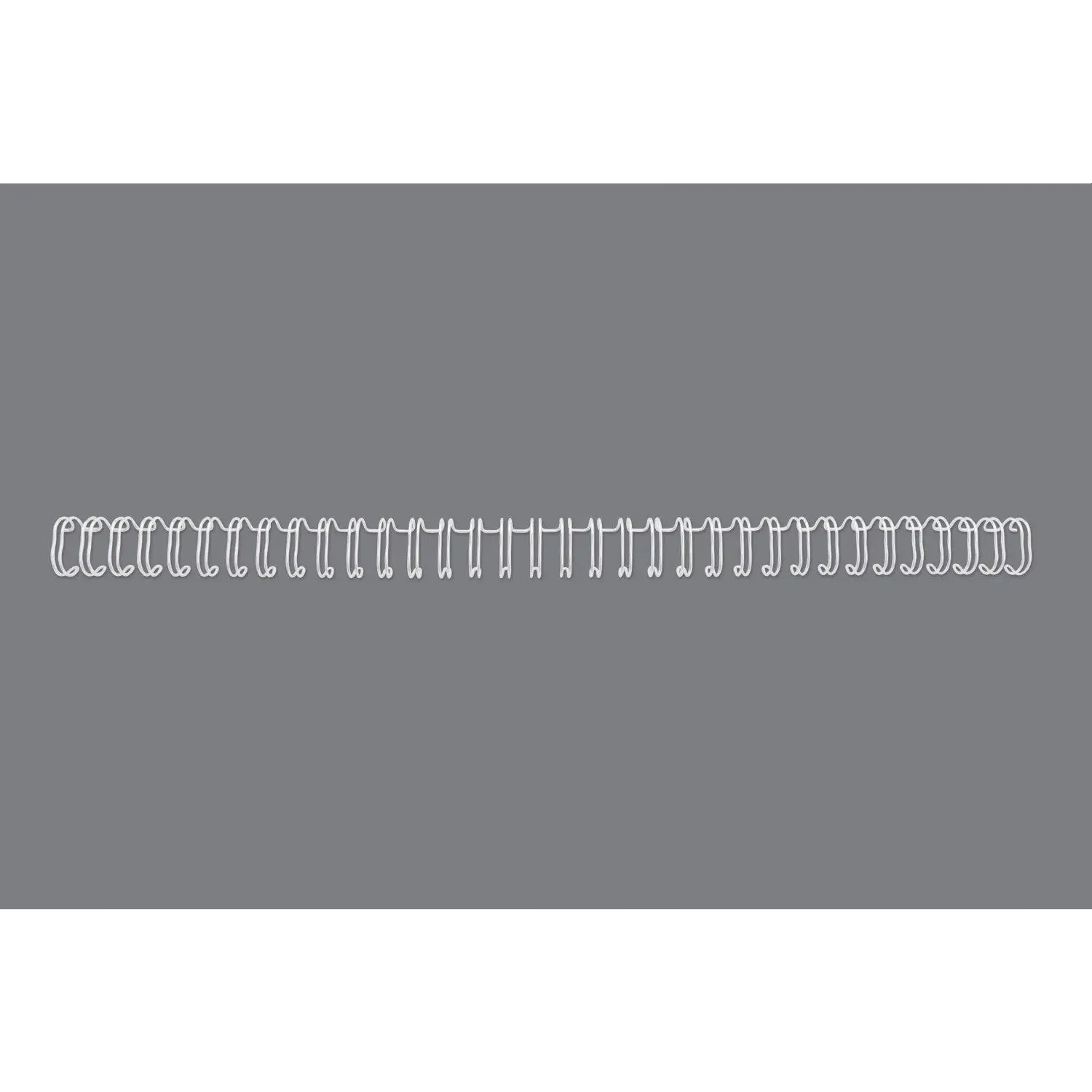 Spiralryg GBC binding wire 2:1 NO12 19mm A4 hvid (200) - Køb billigt på Grafical.dk