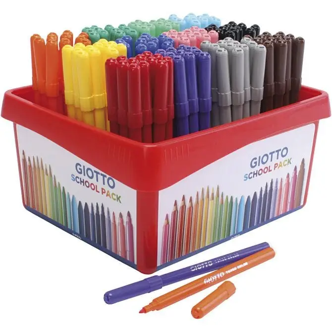 Tusser GIOTTO tuscher, ass. farver, streg 2,8 mm, 12x12 stk - Køb ...