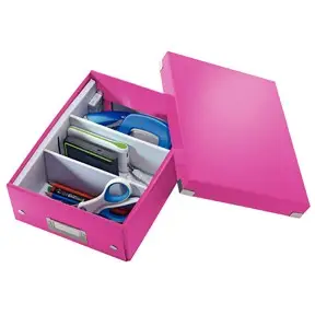Sorteringskasse Leitz Organizer boks Click&Store mellem WOW pink - Køb ...
