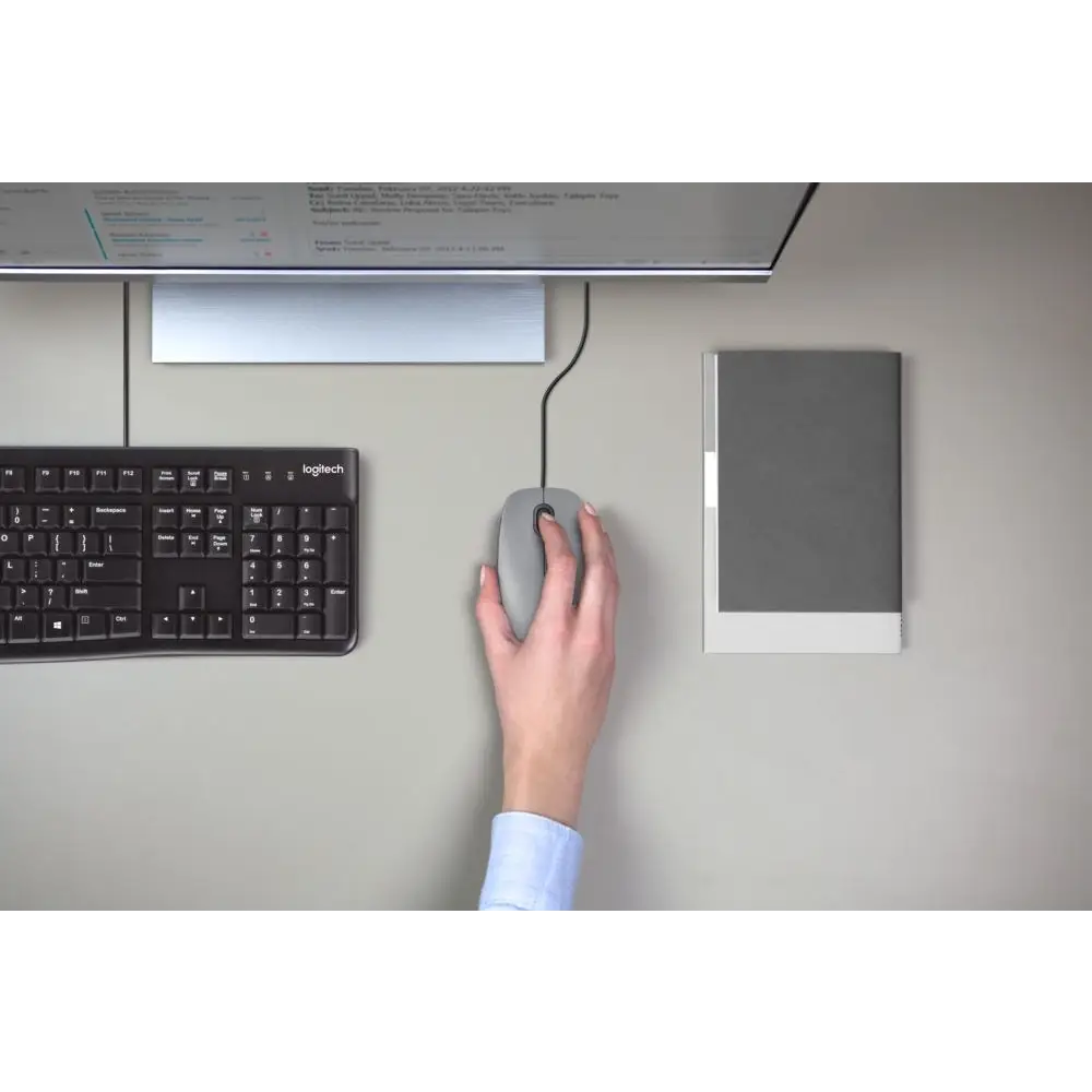 Logitech M110 Silent Mus - Mid Gray - Køb billigt på Grafical.dk