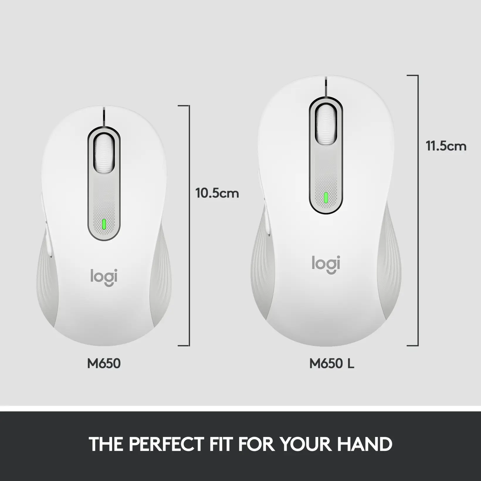 Trådløs mus Logitech Signature M650 Large Off-white - Køb billigt på ...