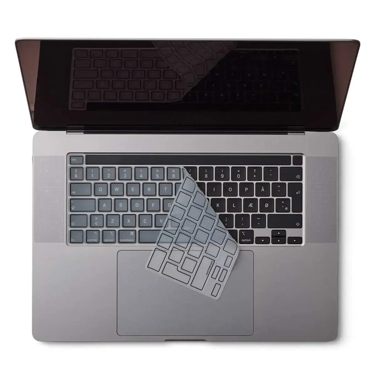 Tastaturcover - Philbert MacBook Pro 13–16" - Transparent/Sort - EU-layout