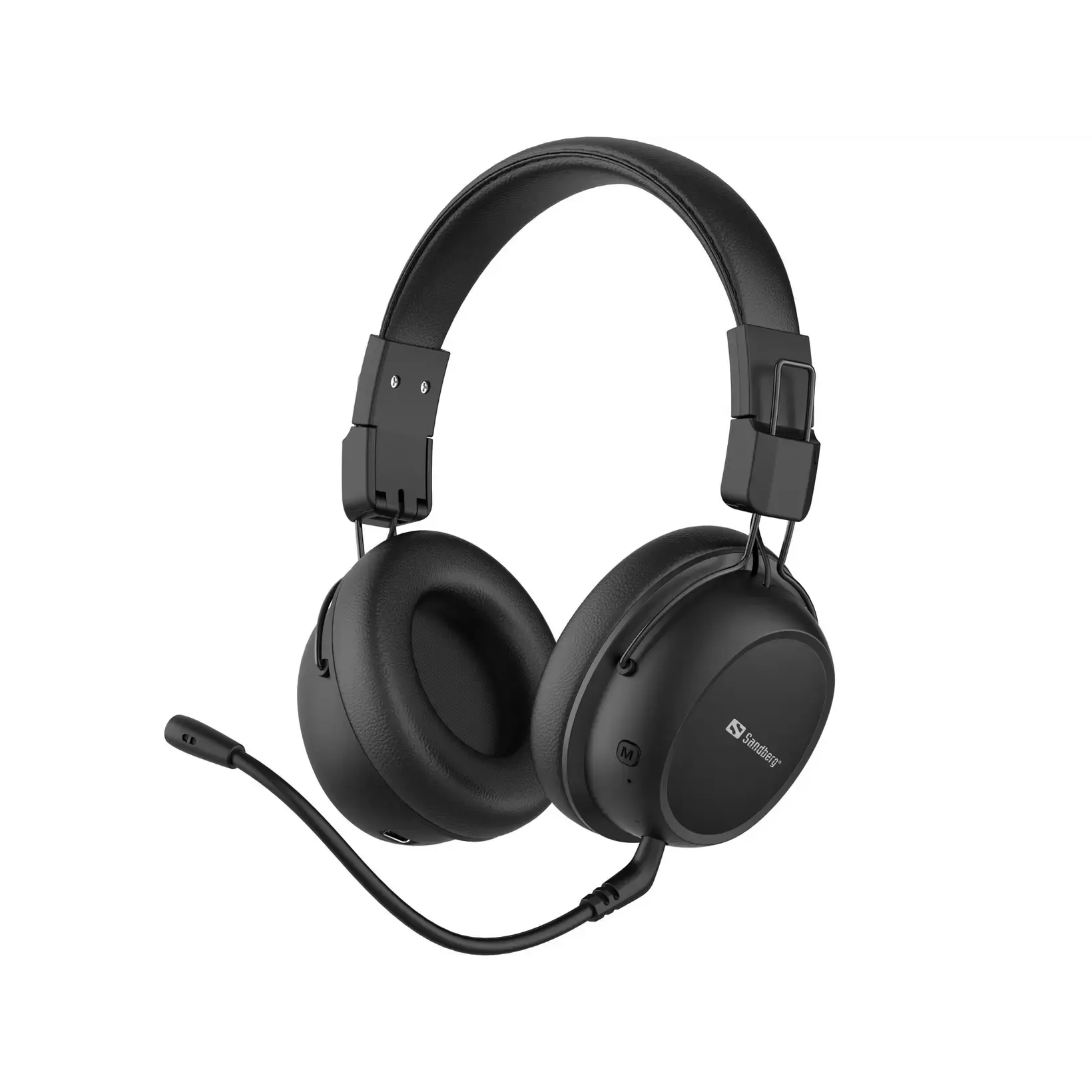 Bluetooth-headset - Sandberg ANC FlexMic - Sort - Over-ear - Køb ...