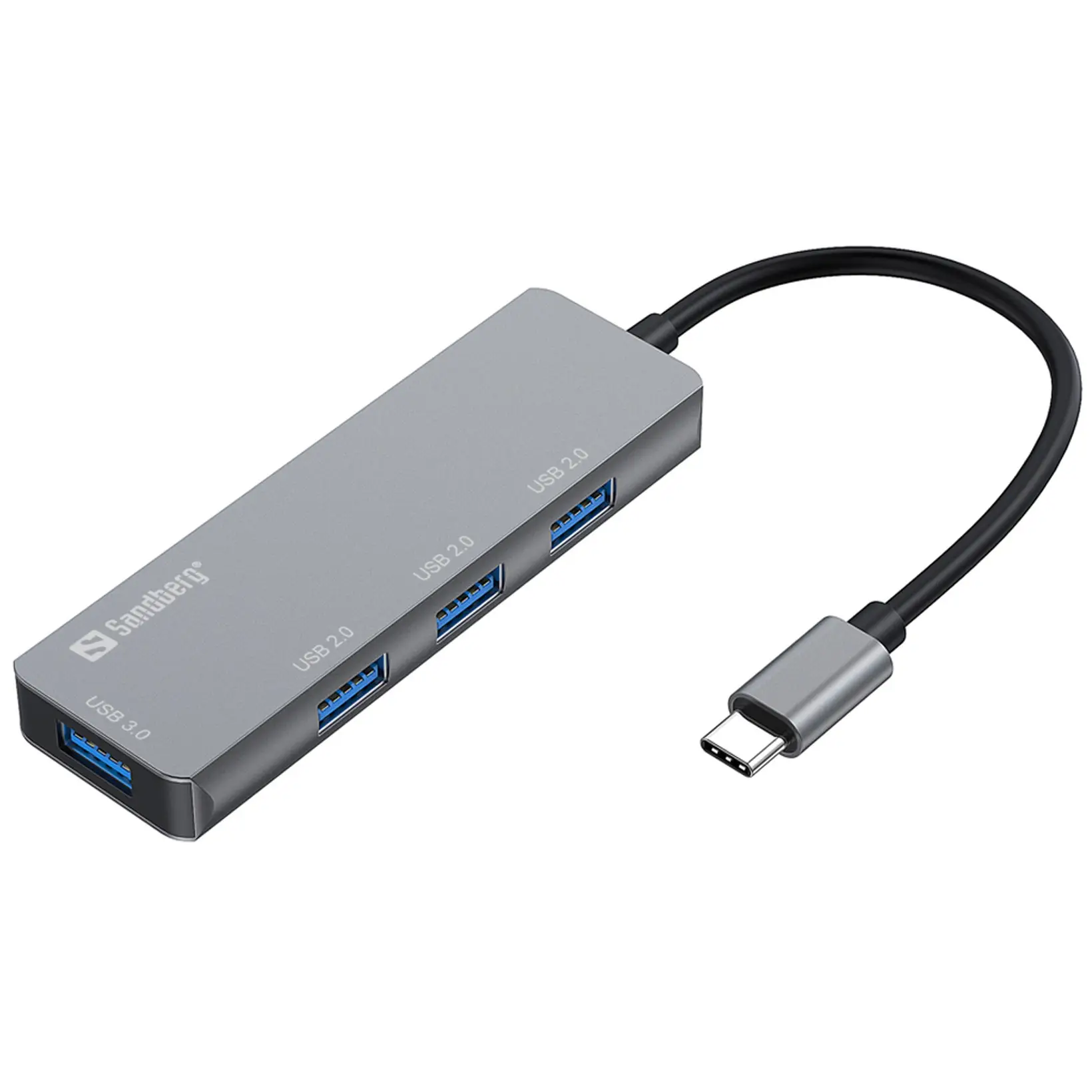 Sandberg USB-C Hub 1xUSB3.0+3x2.0 SAVER - Køb billigt på Grafical.dk