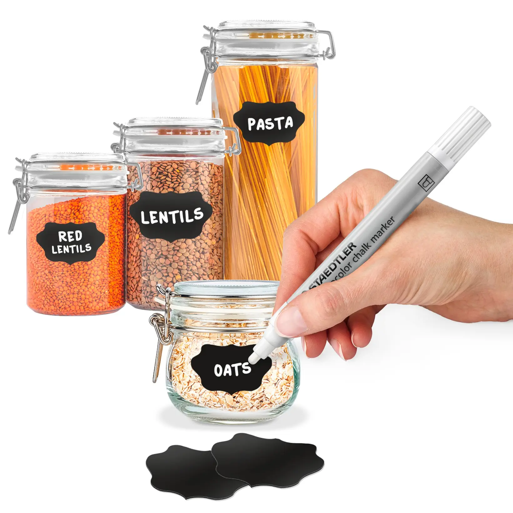 Kridt tusch Staedtler Lumocolour 2,4mm hvid - Køb minimum 10 stk. - Køb ...