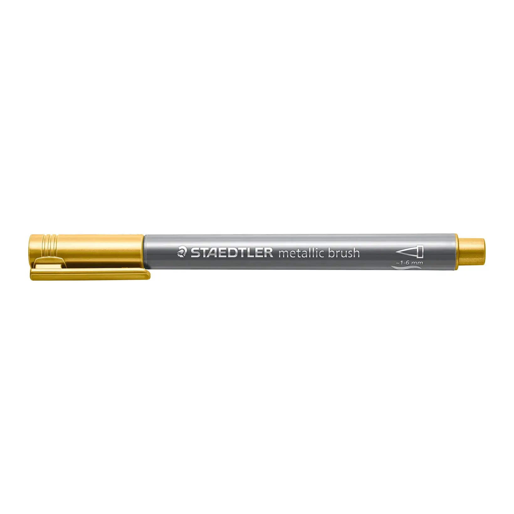 Tusch Staedtler Marker brush Metallic 1-6mm guld - Køb billigt på ...