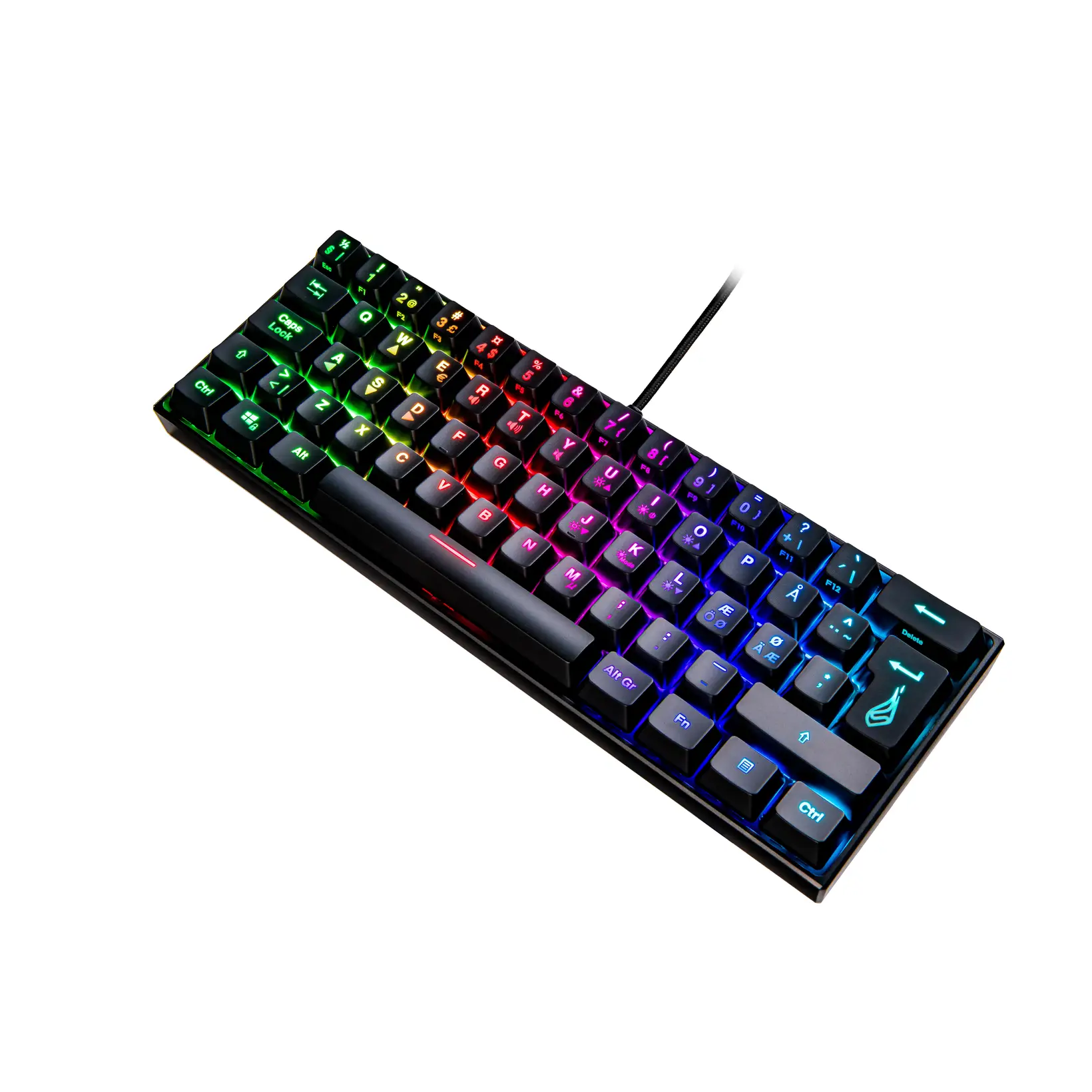 Tastatur SureFire KingPin M1 60% Mech. Gaming RGB Keyboard QWERTY (Nordic)