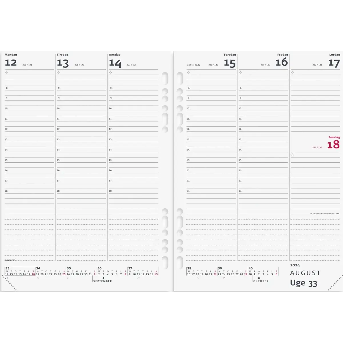 Ugekalender 2024 - Største udvalg af kalender med uger
