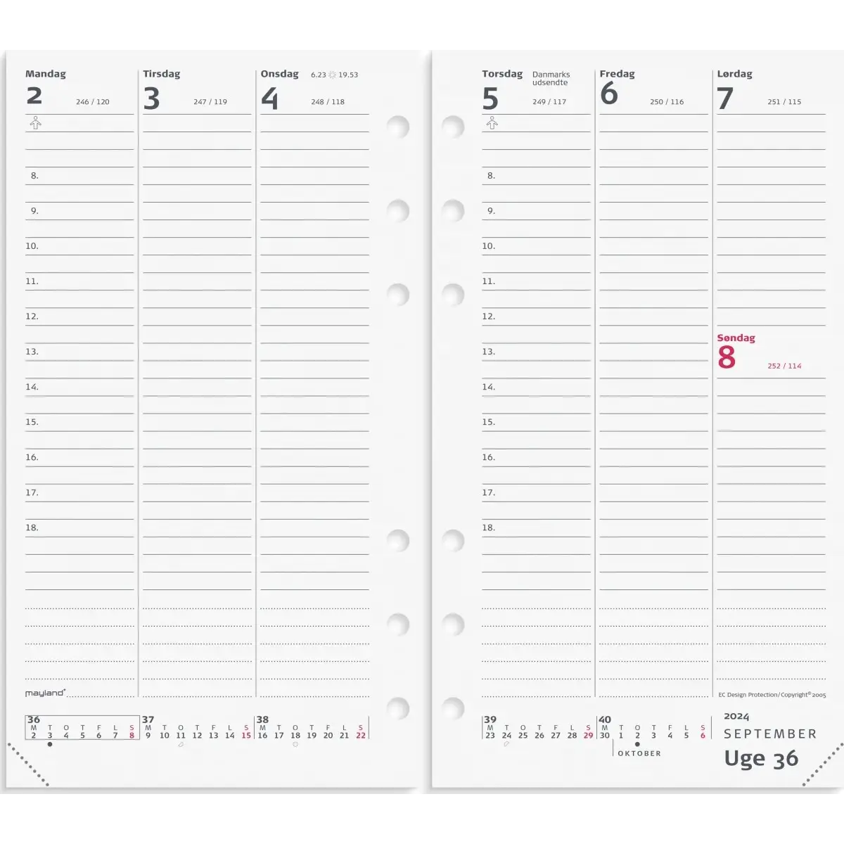 Ugekalender 2024 - Største udvalg af kalender med uger