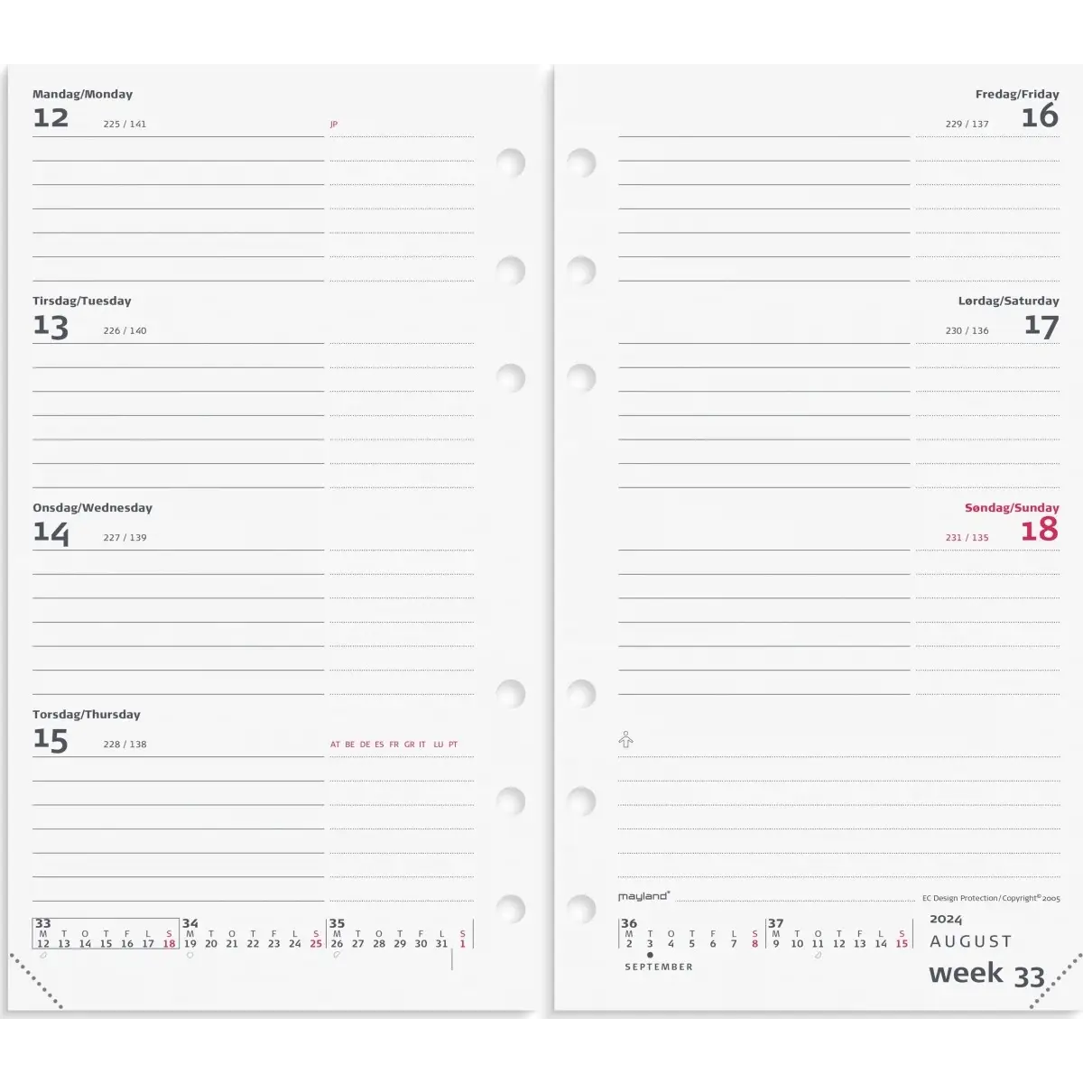 Ugekalender 2024 - Største udvalg af kalender med uger