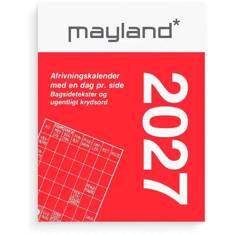 Afrivningskalender væg m/split - 50x65mm - Blokformat - Mayland ...